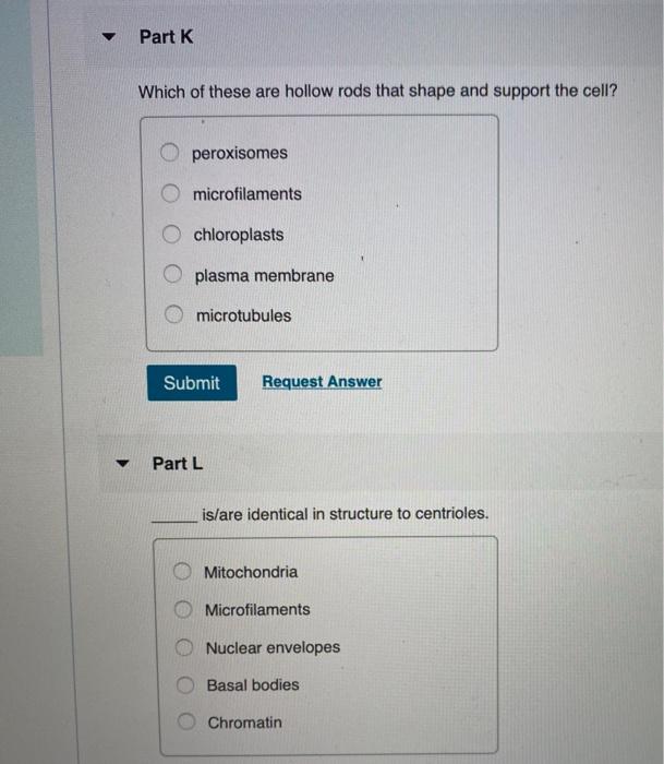 Solved Part H The is a selective barrier, regulating the | Chegg.com