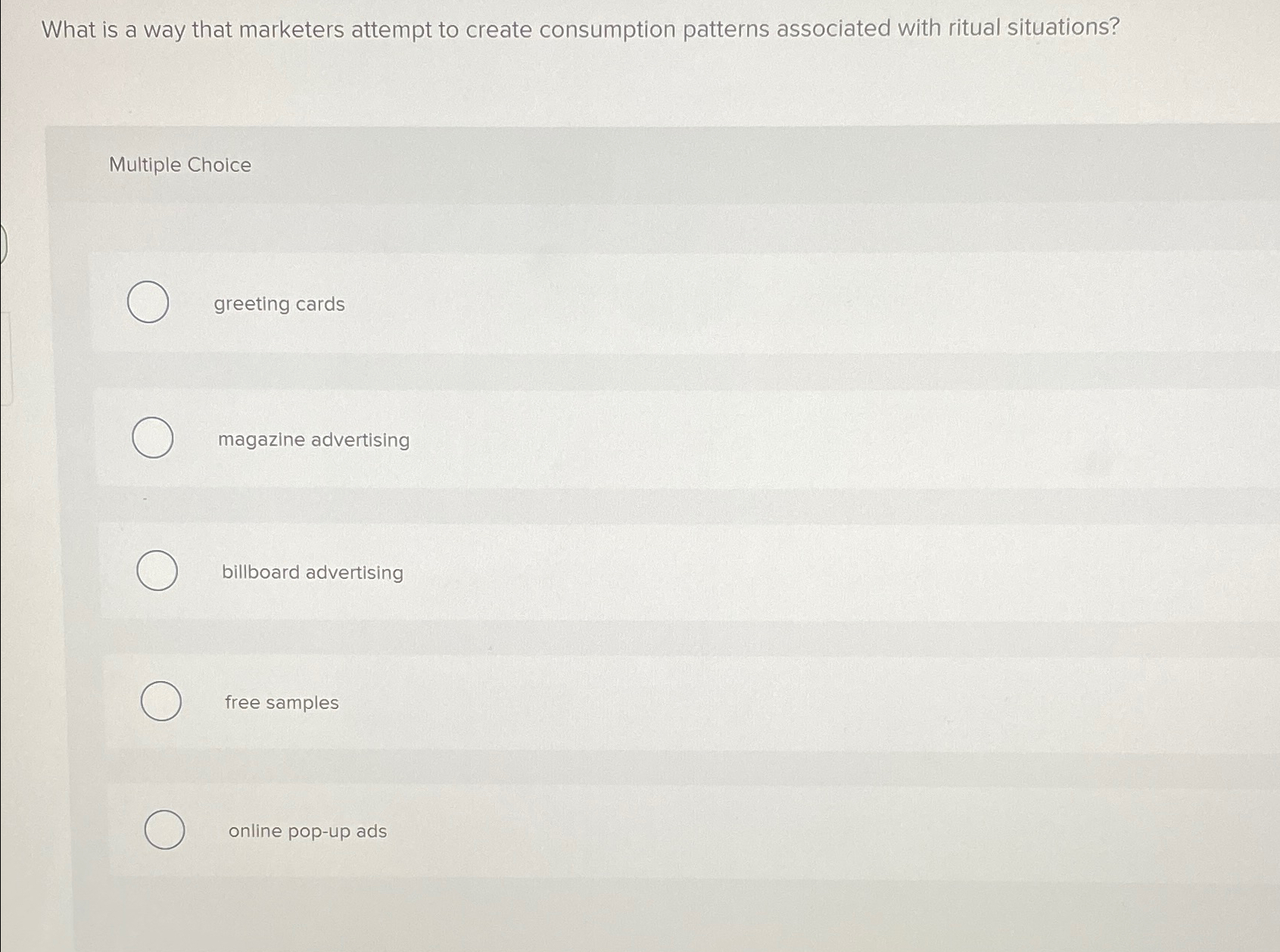 Solved What is a way that marketers attempt to create | Chegg.com