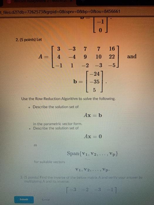 Solved provide its detailed description 1. (5 points) Use | Chegg.com