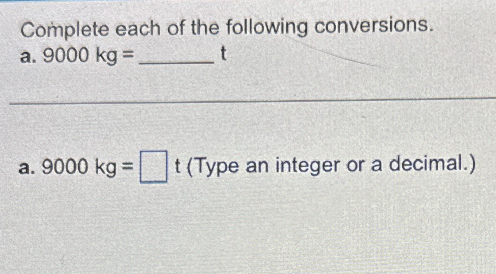 Solved Complete each of the following | Chegg.com