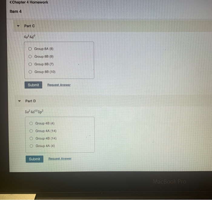 Solved Identify the group number using both A/B and 1 to 18 | Chegg.com