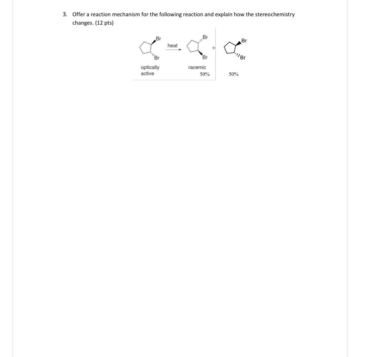Solved Offer a reaction mechanism for the following reaction | Chegg.com