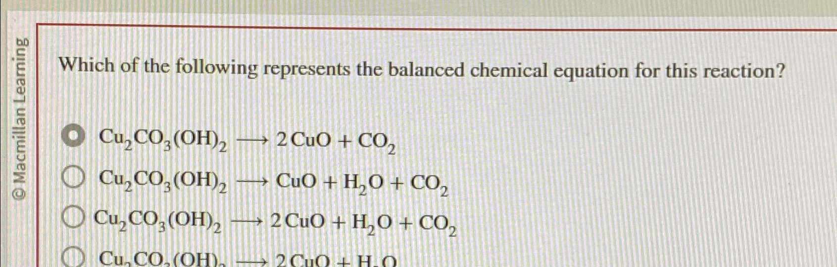 Solved Which of the following represents the balanced | Chegg.com