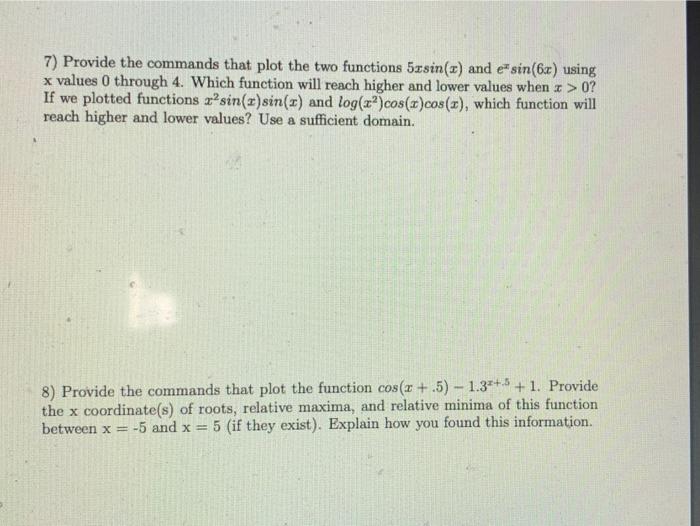 Solved 5b) Using Matlab, how many values are made when is | Chegg.com