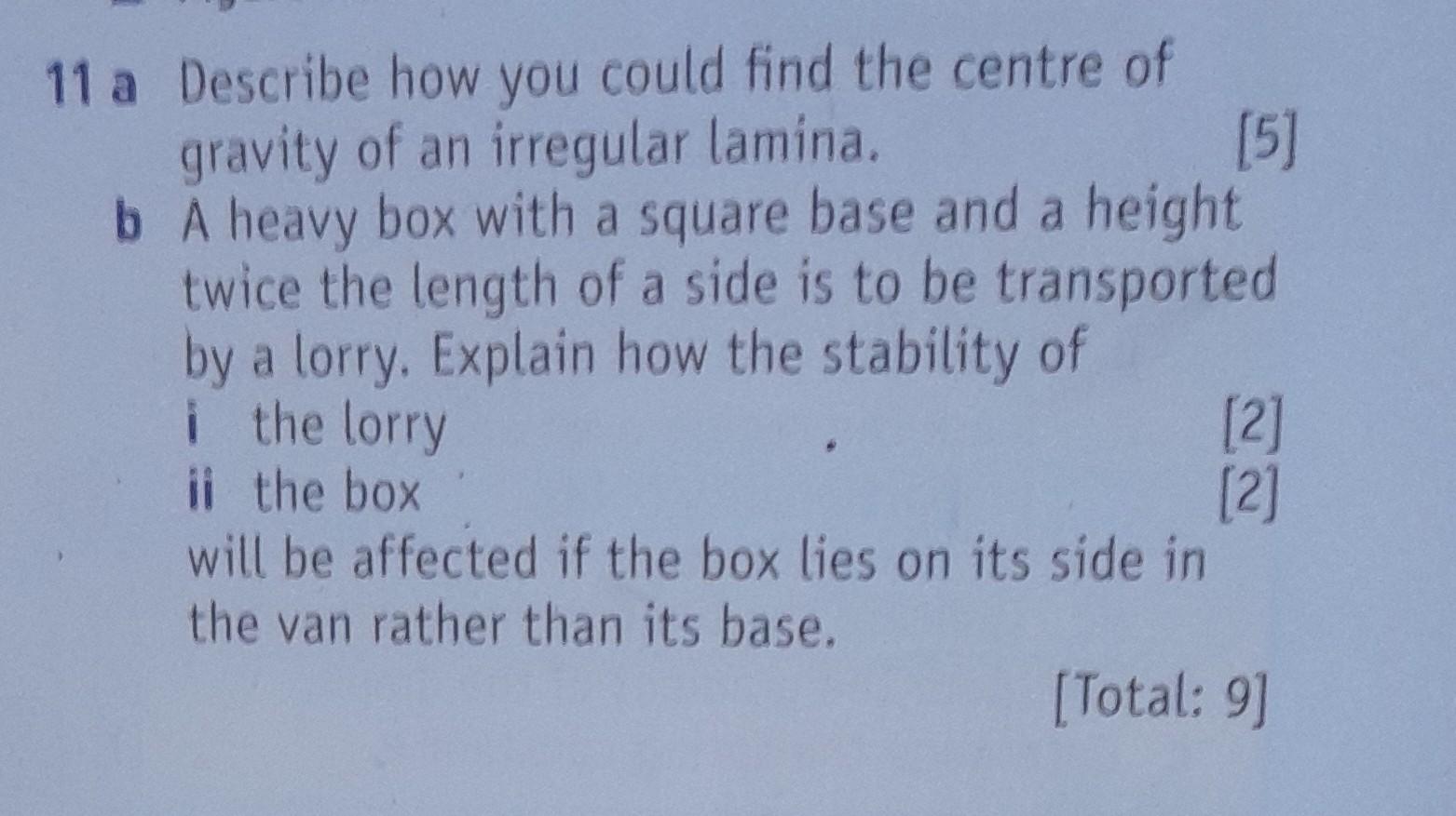 Solved 11 a Describe how you could find the centre of | Chegg.com