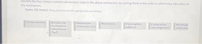 Identify the four unique common elementary steps in | Chegg.com