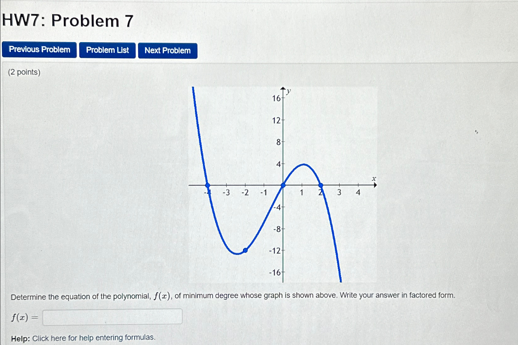 Solved HW7: Problem 7(2 ﻿points)Determine the equation of | Chegg.com