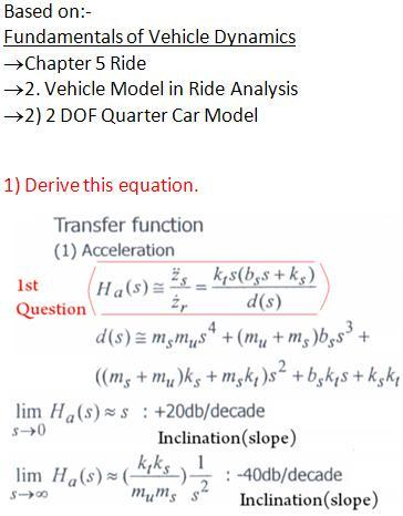 Solved Based on:- Fundamentals of Vehicle Dynamics Chapter | Chegg.com