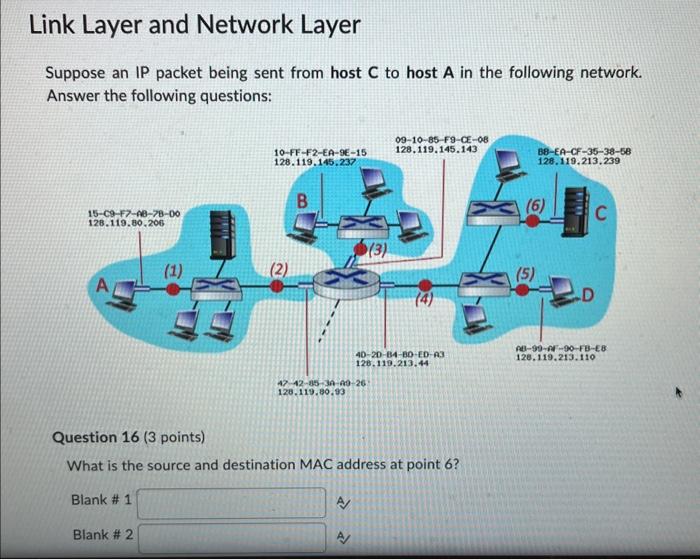 Solved Link Layer and Network Layer Suppose an IP packet | Chegg.com