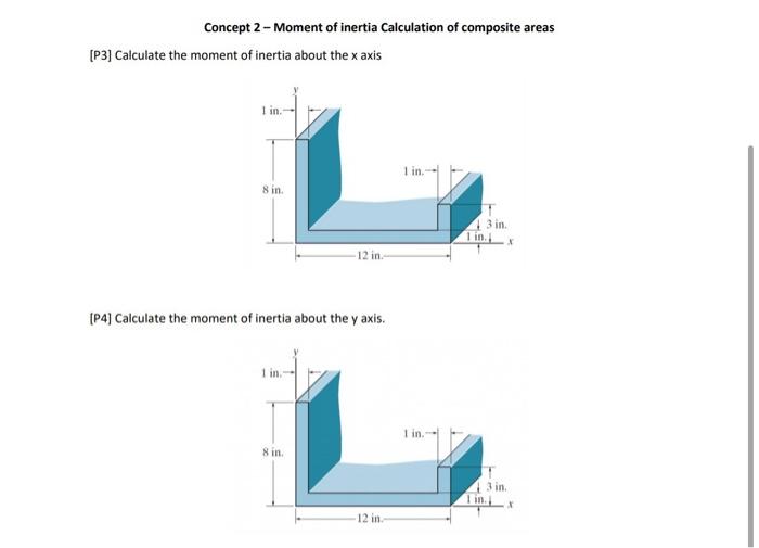 Solved Concept 2 - Moment of inertia Calculation of | Chegg.com