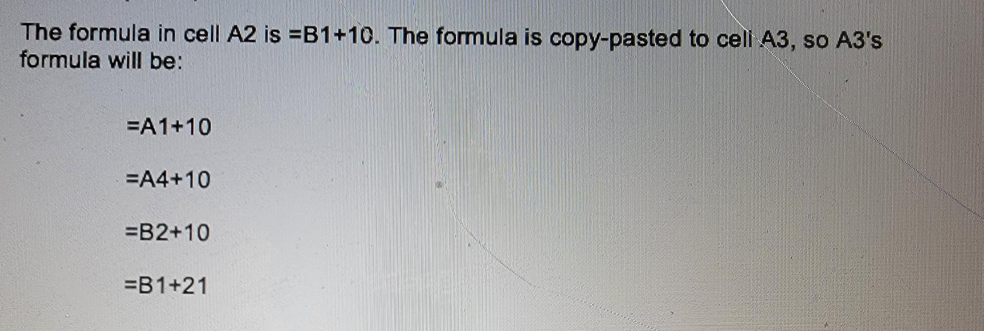 Solved Cells C1, C2, and C3 contain the values 2, 4, 6. If | Chegg.com