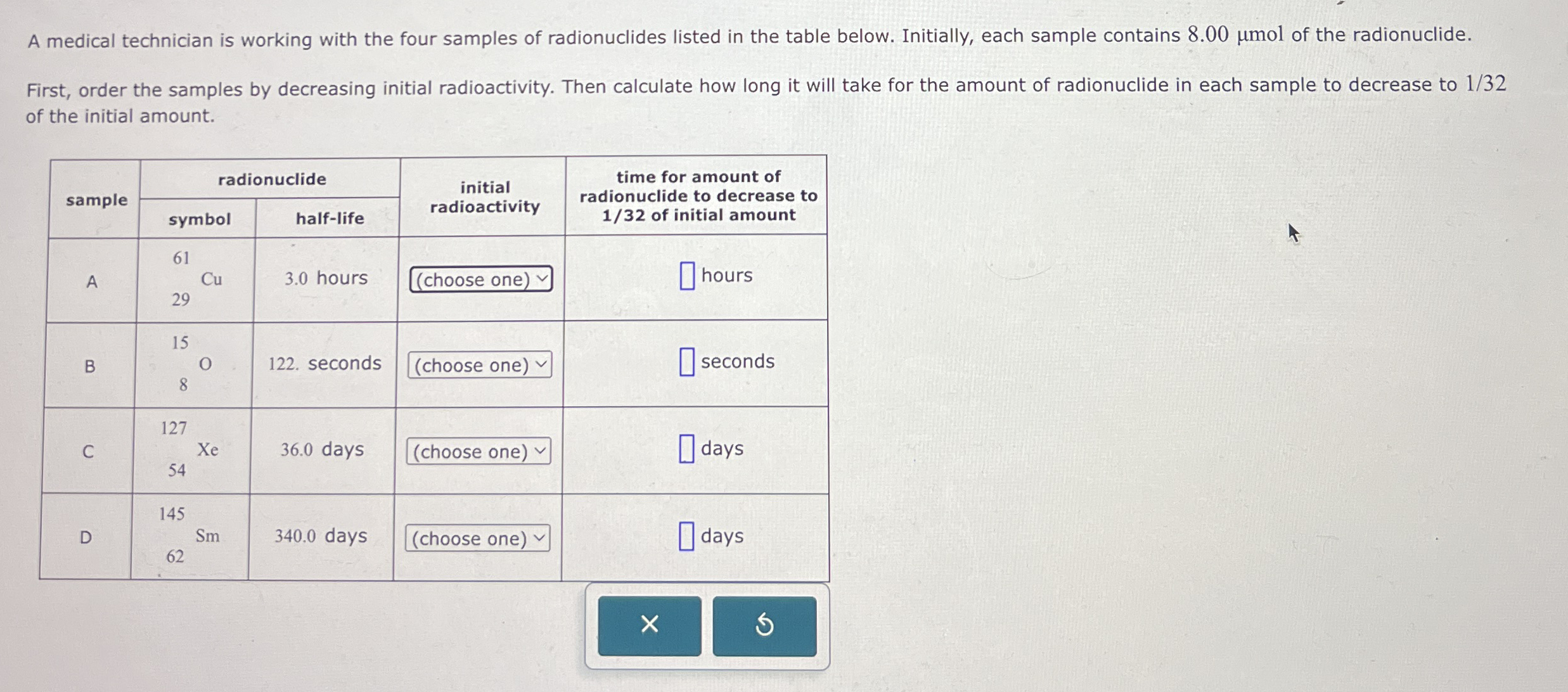 Solved A medical technician is working with the four samples | Chegg.com