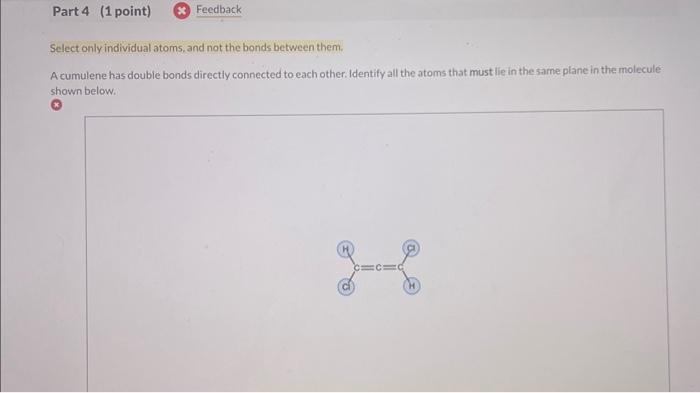 Solved Select only individual atoms, and not the bonds | Chegg.com