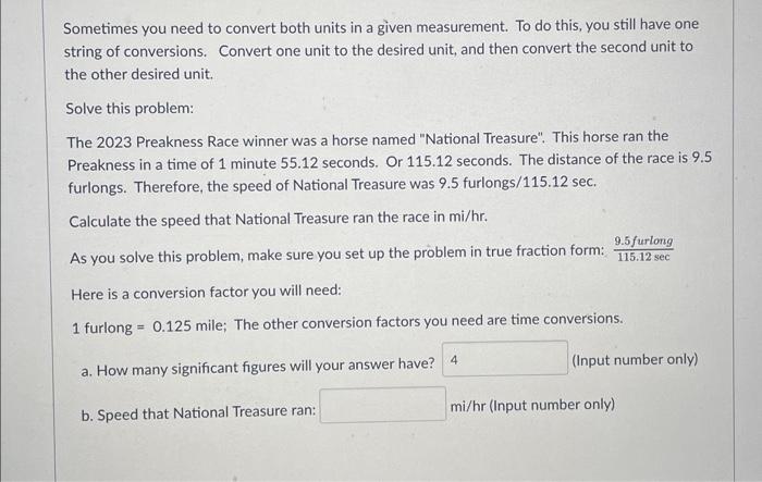 Solved Sometimes you need to convert both units in a given | Chegg.com Solved Sometimes you need to convert both units in a given | Chegg.com
