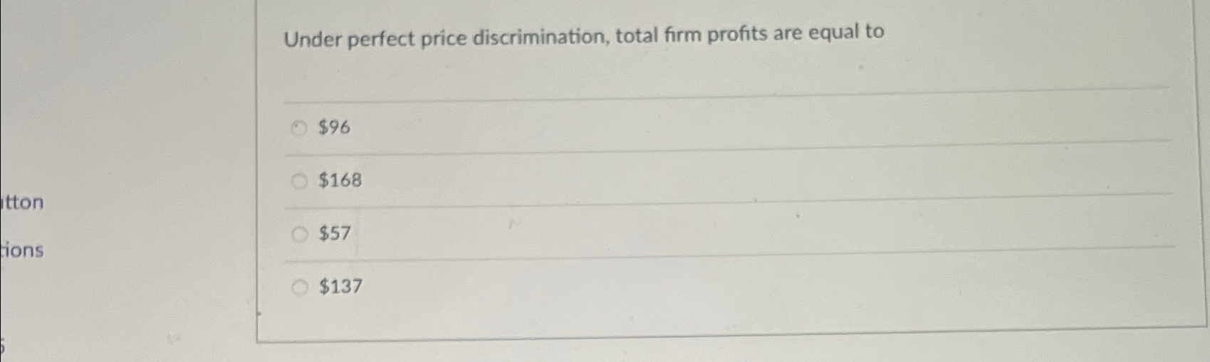 Solved Under perfect price discrimination, total firm | Chegg.com