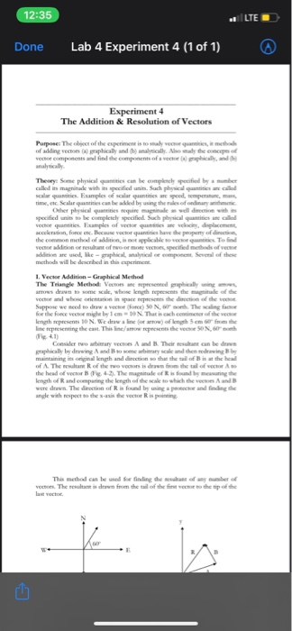 12:35 LTE Done Lab 4 Experiment 4 (1 of 1) Experiment | Chegg.com