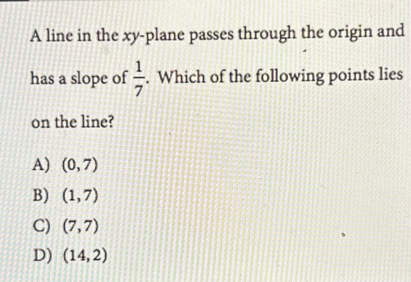 Solved A line in the xy-plane passes through the origin and | Chegg.com