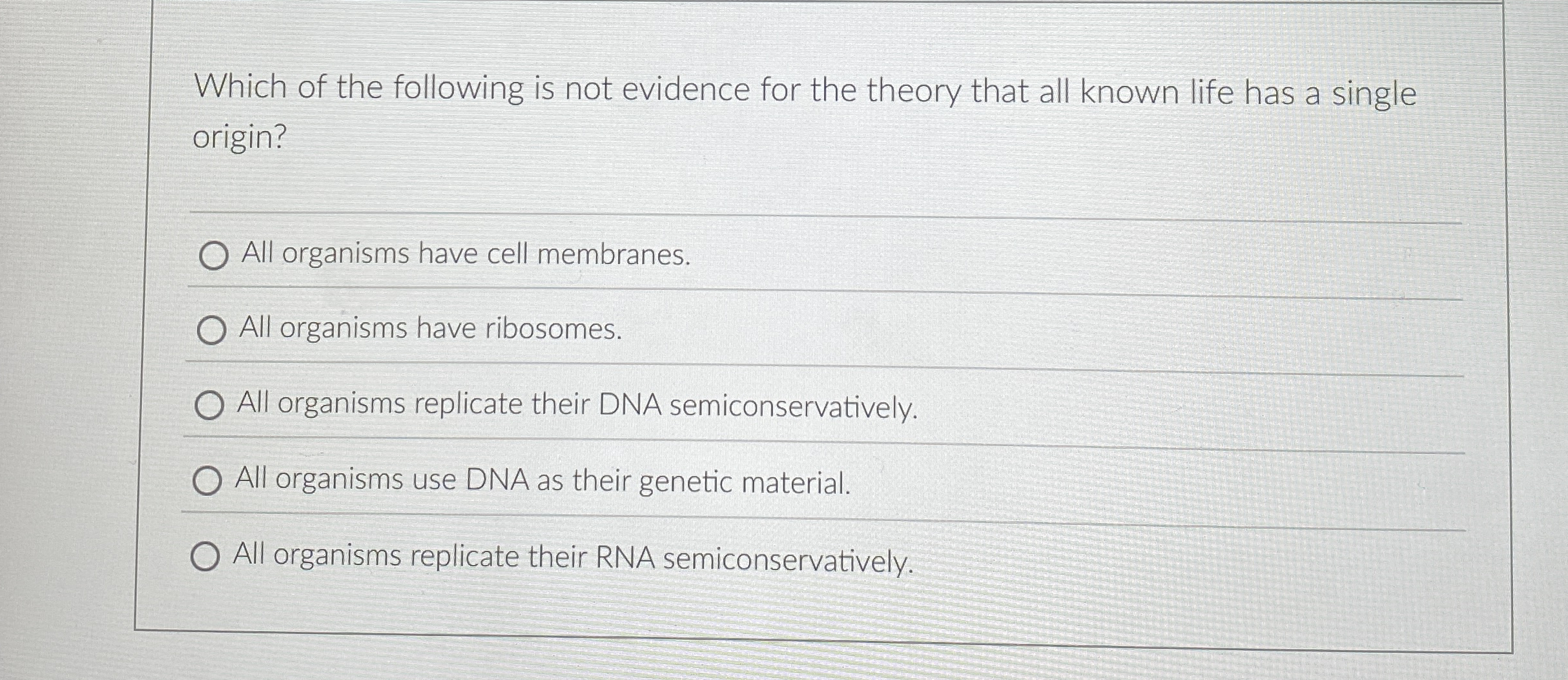 Solved Which of the following is not evidence for the theory | Chegg.com