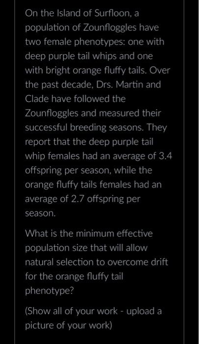 You are interested in whether the trait in the graph | Chegg.com