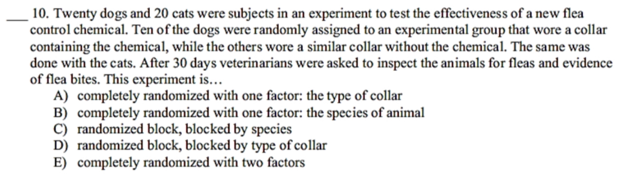 Twenty dogs and 20 ﻿cats were subjects in an | Chegg.com