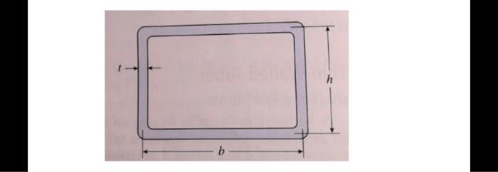 Solved Shown below is a cross section of tubular member | Chegg.com
