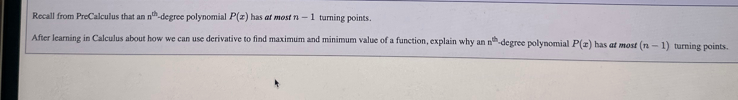 Solved Recall from PreCalculus that an nth -degree | Chegg.com