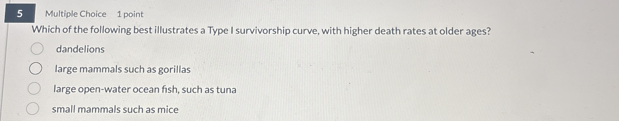 Solved 5Multiple Choice1 ﻿pointWhich of the following best | Chegg.com