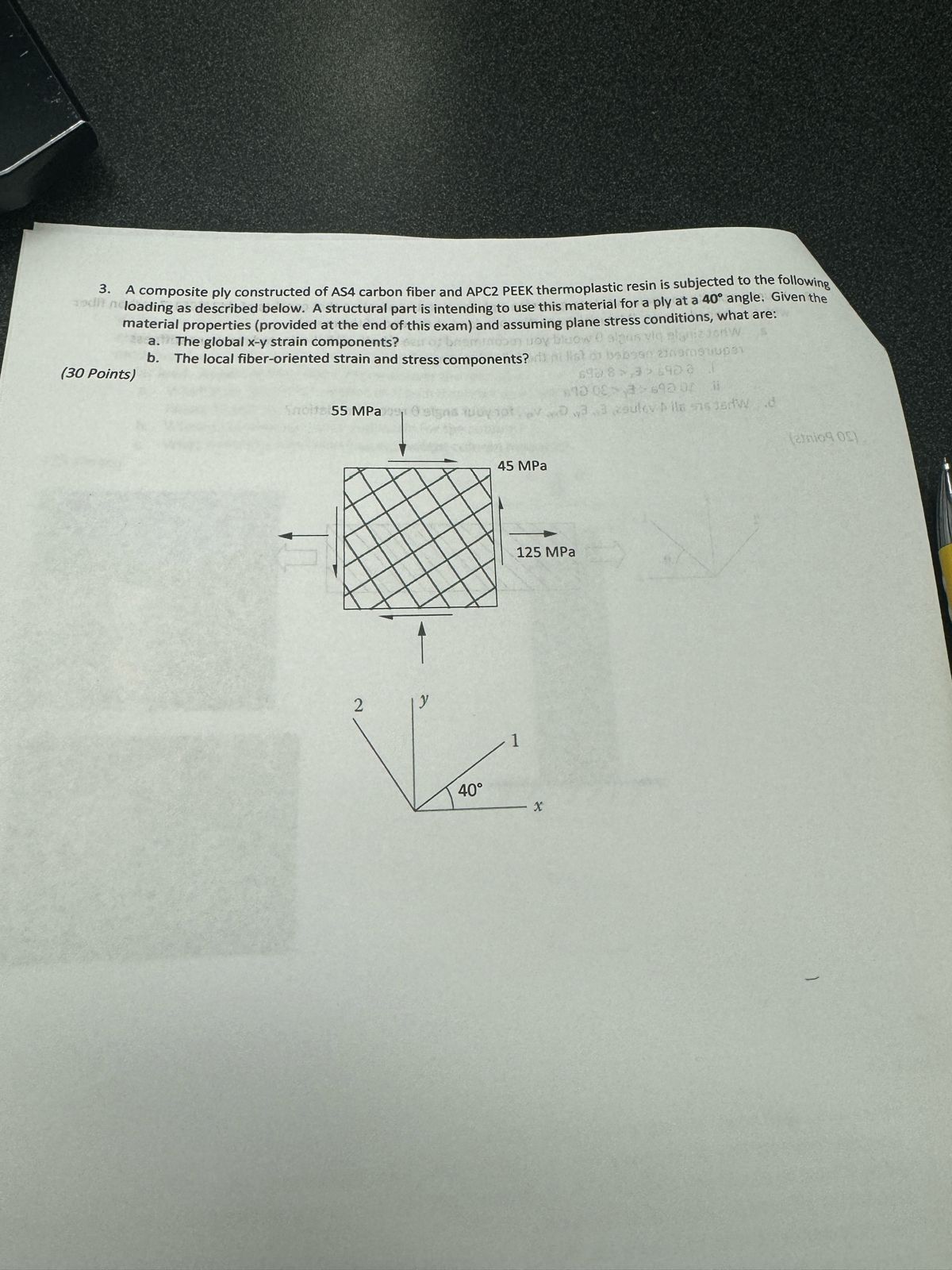 Solved A composite ply constructed of AS4 ﻿carbon fiber and | Chegg.com