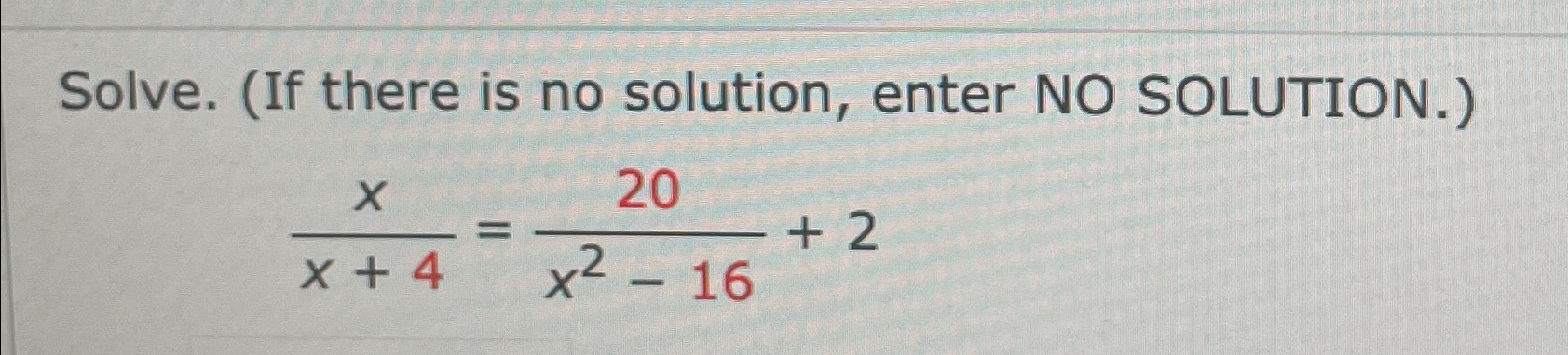 Solved Solve. (If there is no solution, enter NO | Chegg.com