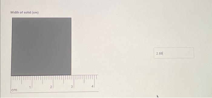 Solved Part II - Density of a Regularly-Shaped Solid From | Chegg.com