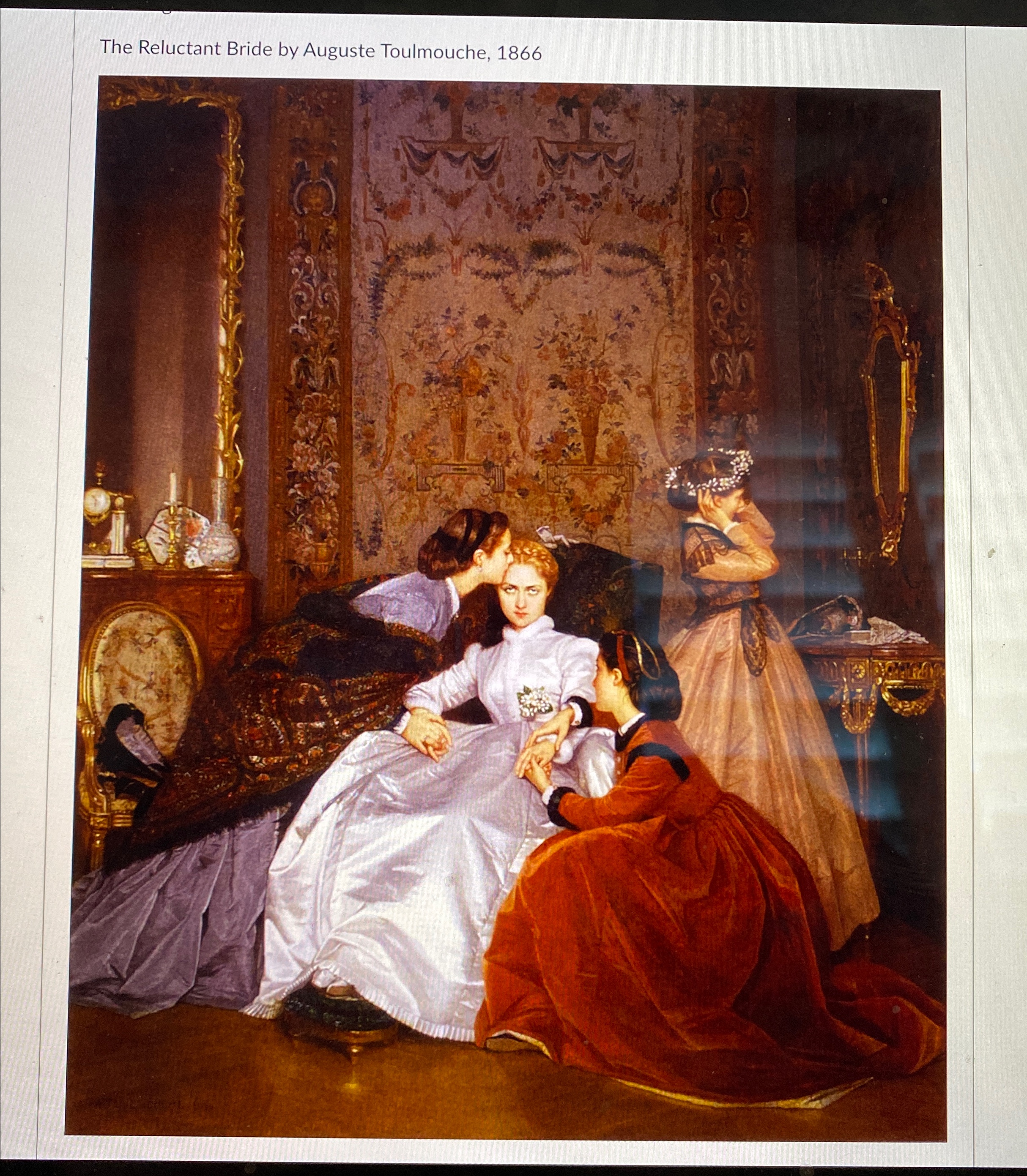The Reluctant Bride by Auguste Toulmouche, | Chegg.com