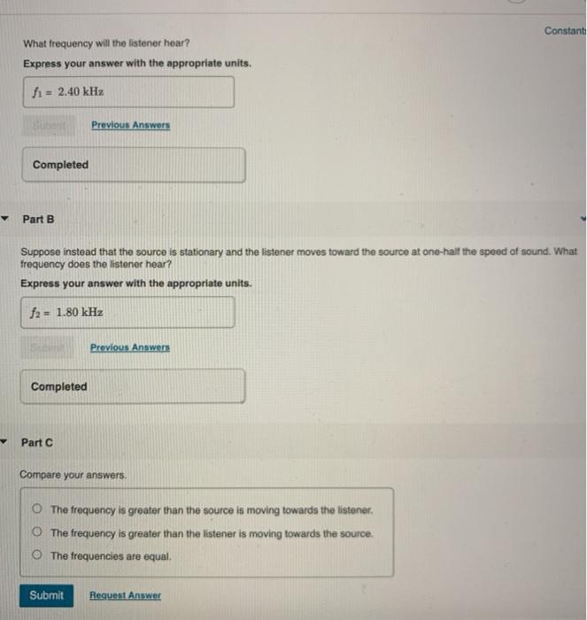 Solved A sound source producing 1.20 kHz waves moves toward | Chegg.com
