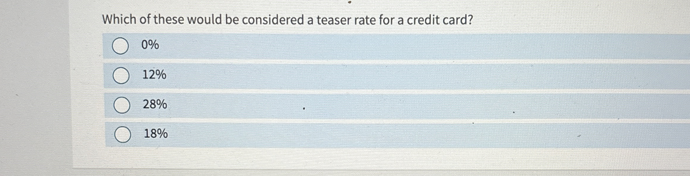 Solved Which of these would be considered a teaser rate for | Chegg.com