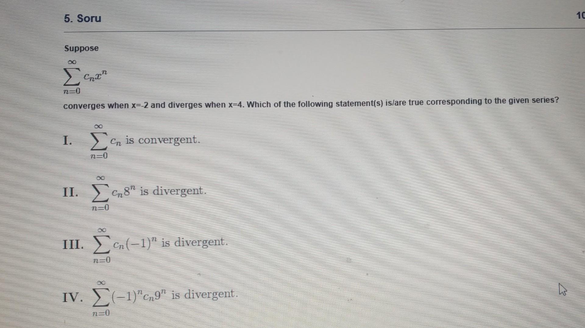 Solved 19°C Sağanak yağıs 3. Soru Find the coefficient of of | Chegg.com