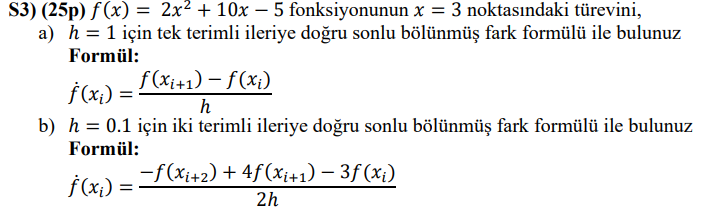 Solved the derivative of the function at x = 3,a) ﻿Find it | Chegg.com