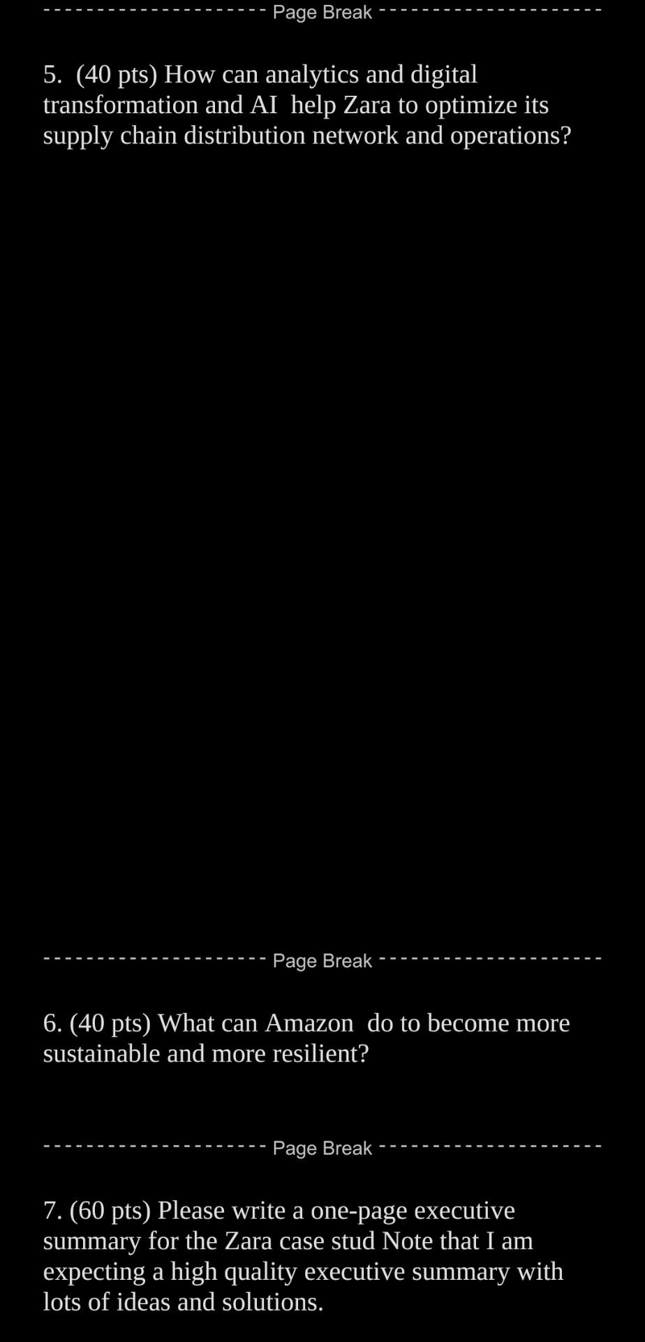 Solved Page Break5. (40 ﻿pts) ﻿How can analytics and digital | Chegg.com