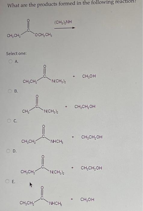 Solved Select one: A. B. C. D. E. | Chegg.com