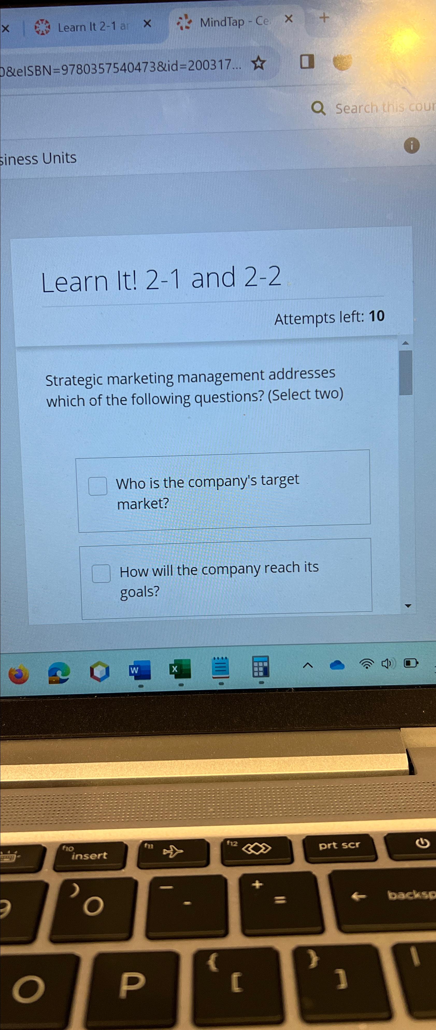 Solved Learn It! 2-1 ﻿and 2-2Attempts left: 10Strategic | Chegg.com