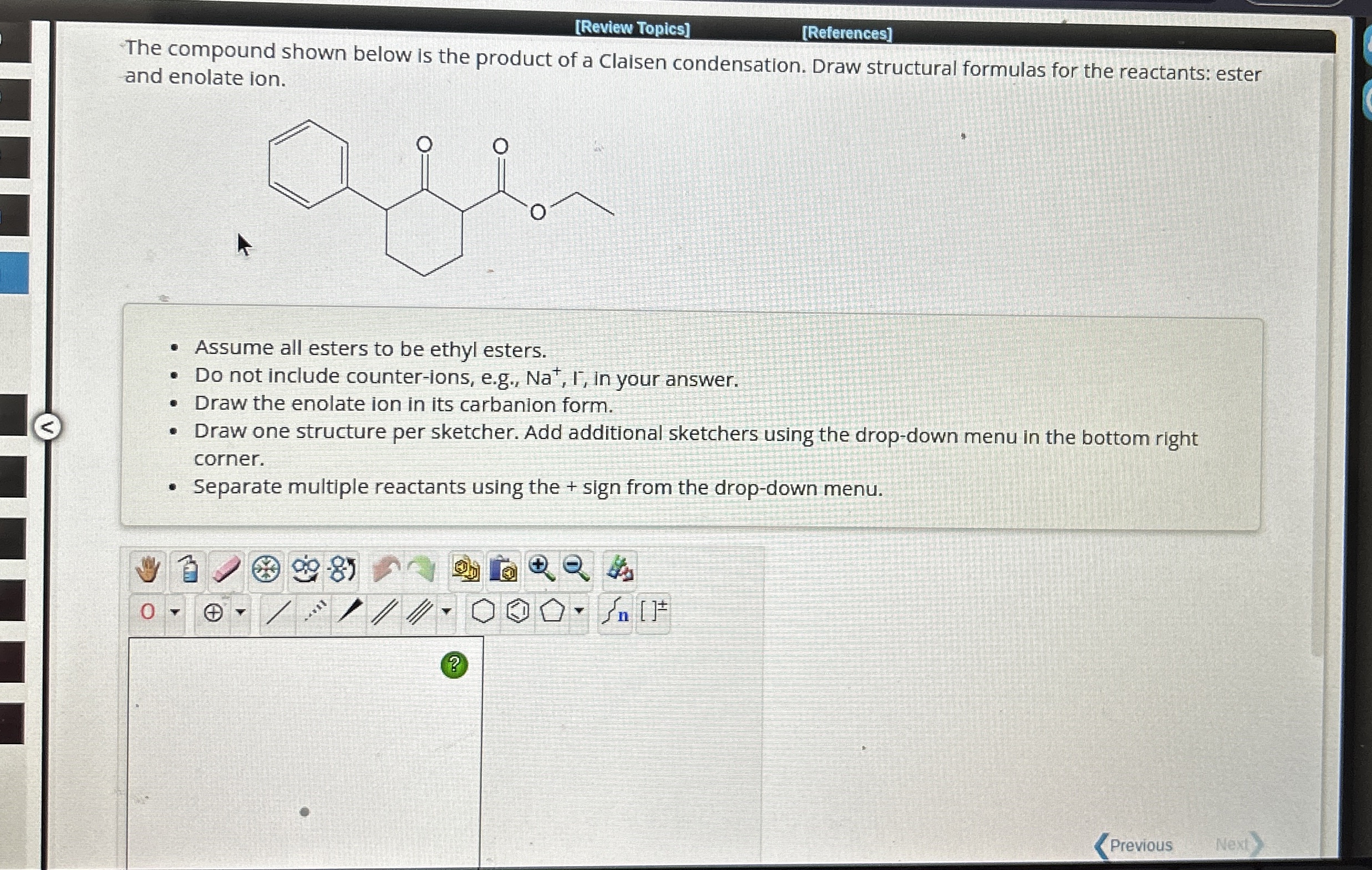 Solved [Review Topics][References]The compound shown below | Chegg.com