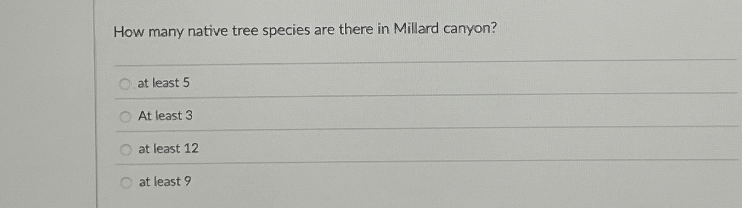 Solved How many native tree species are there in Millard | Chegg.com