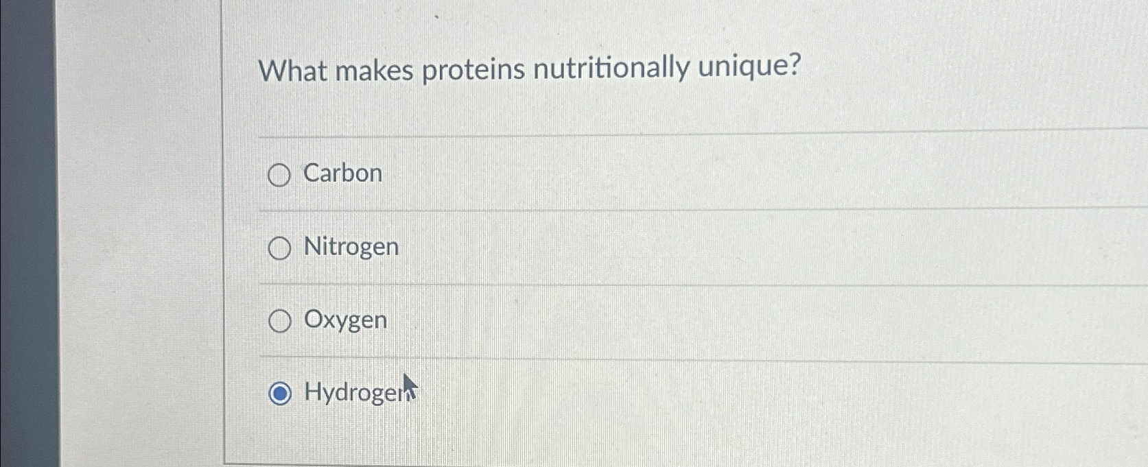Solved What makes proteins nutritionally | Chegg.com