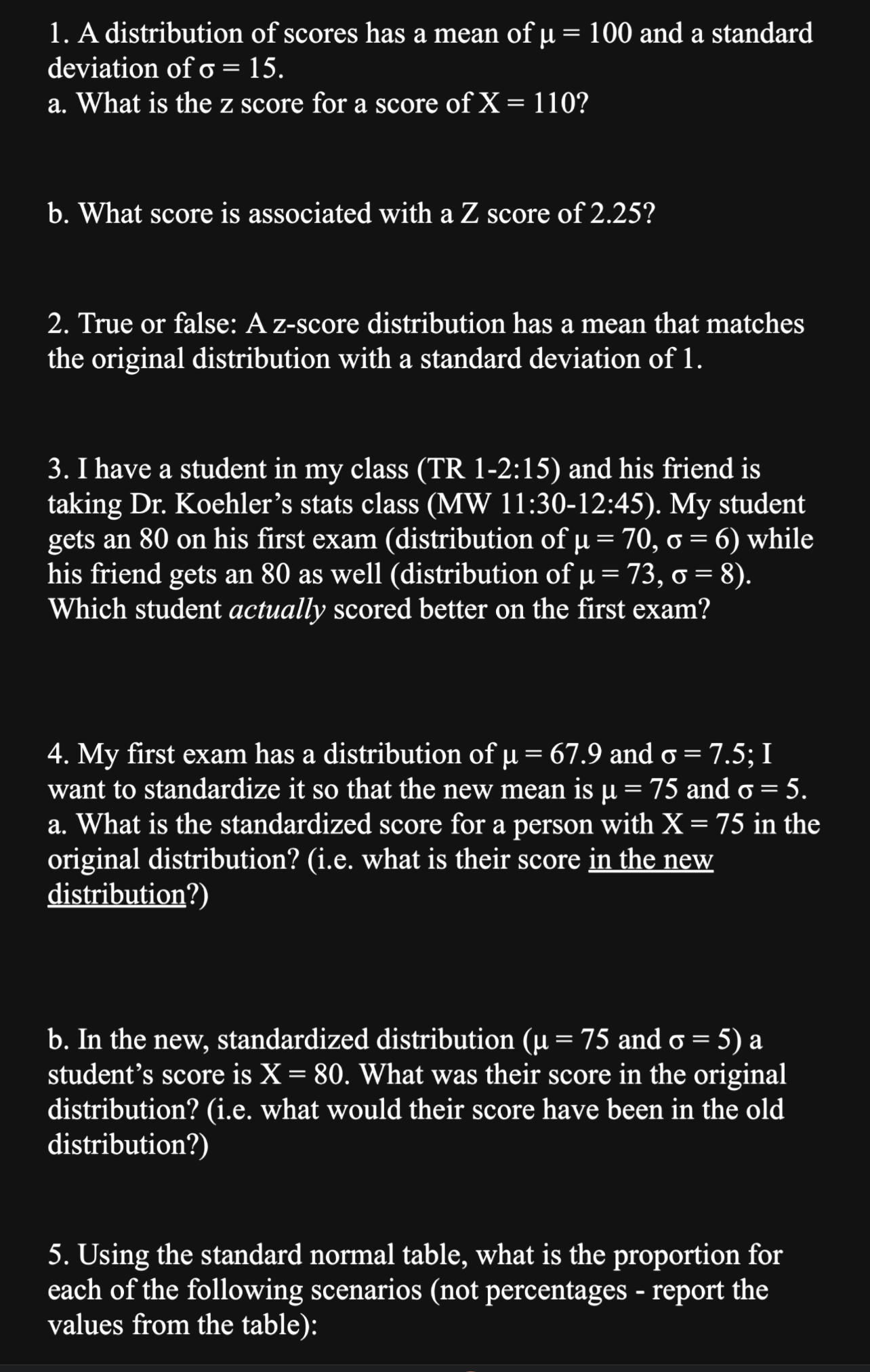 Solved A distribution of scores has a mean of μ=100 ﻿and a | Chegg.com