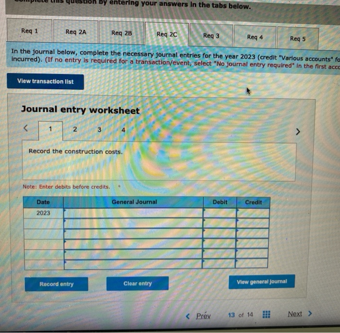Solved Cost incurred during the year Estimated costs to | Chegg.com