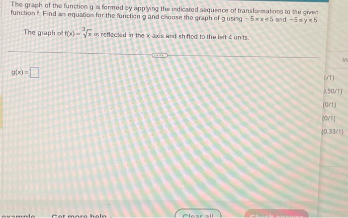 Solved Describe how the graph of g(x)=−3∣x∣ is related to | Chegg.com