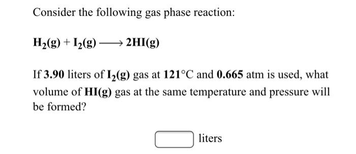 Solved Consider the following gas phase reaction: CH_(g) + | Chegg.com