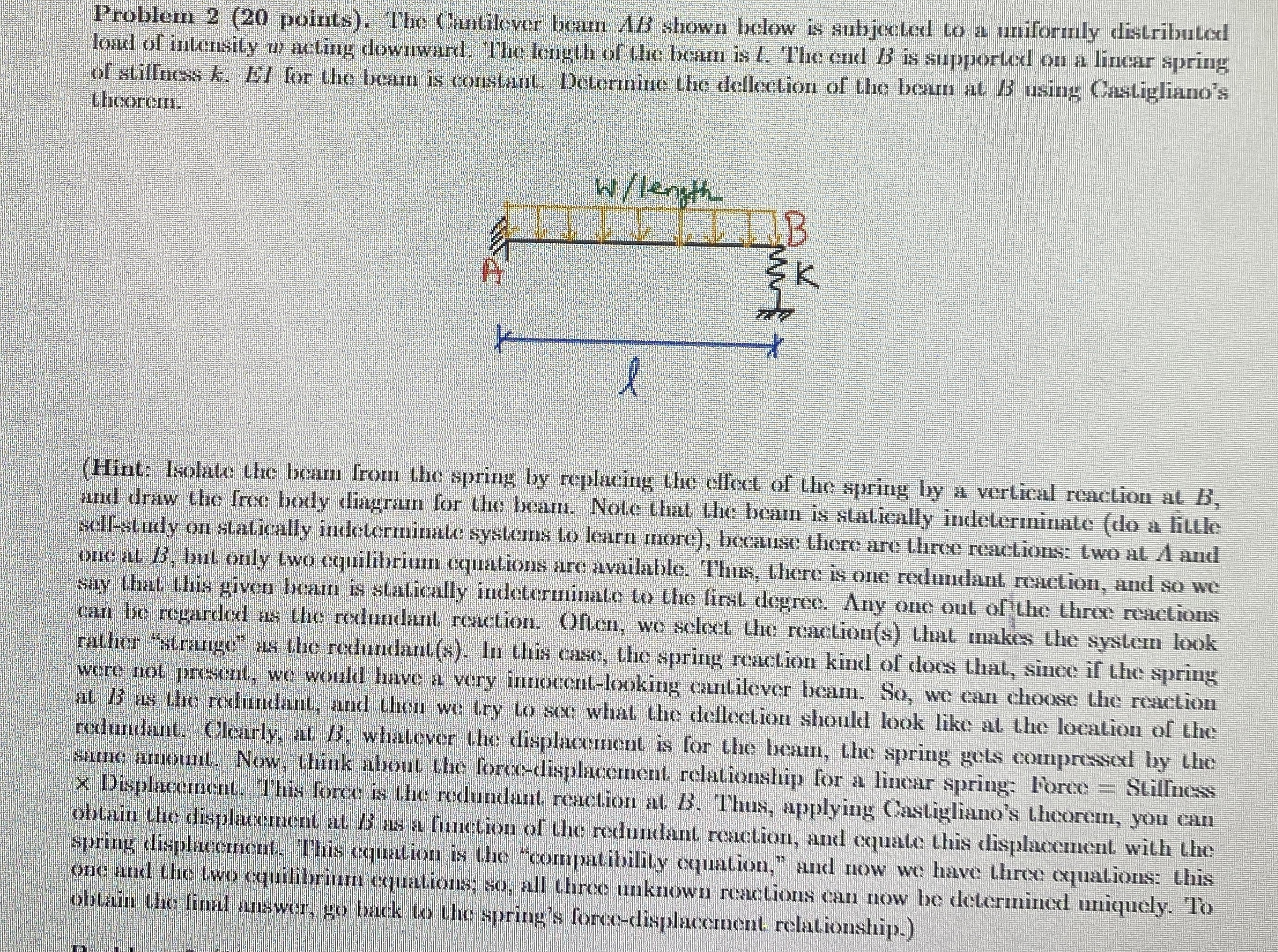 Solved Problem points). ﻿The (huthever bein AB ﻿shown below | Chegg.com