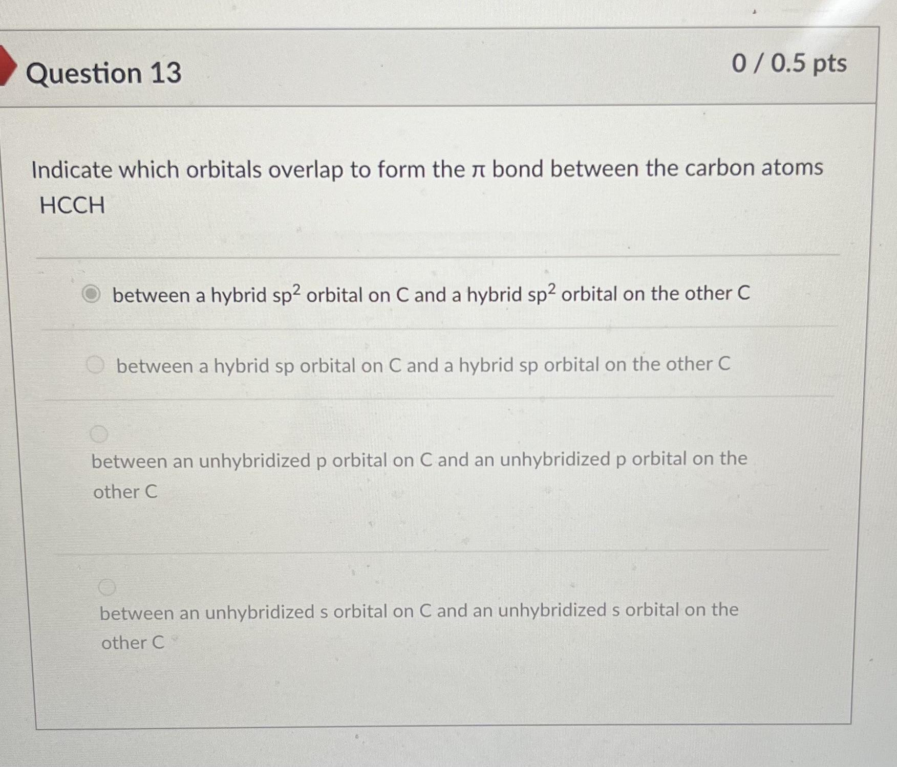 Solved Question 13Indicate which orbitals overlap to form | Chegg.com