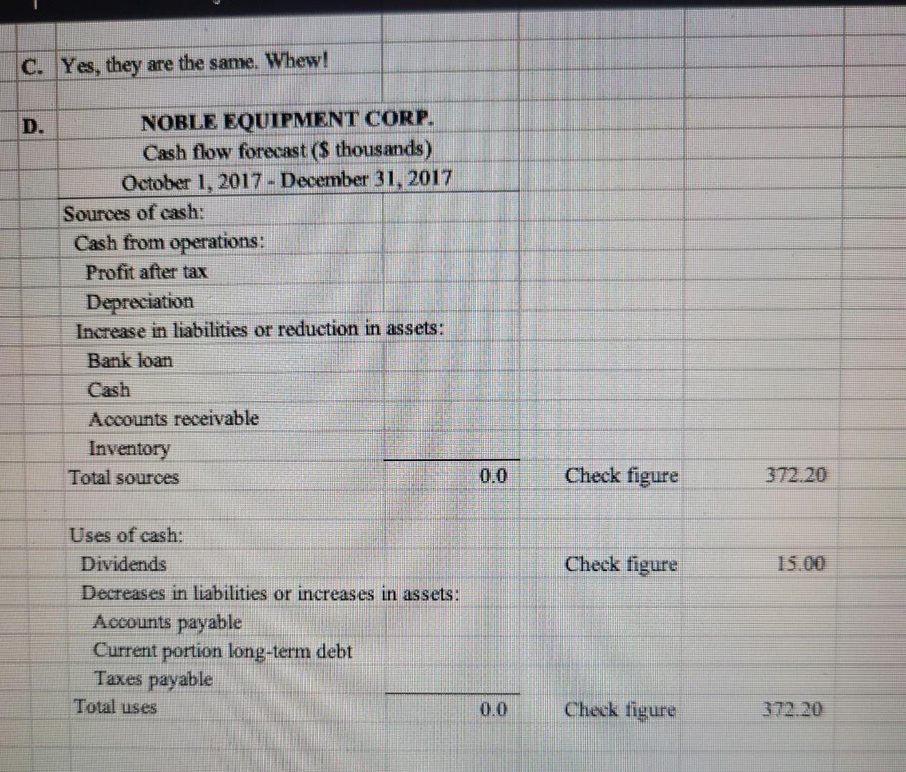 Solved a. Using the information provided, construct a | Chegg.com