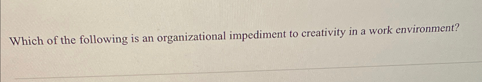 Solved Which of the following is an organizational | Chegg.com