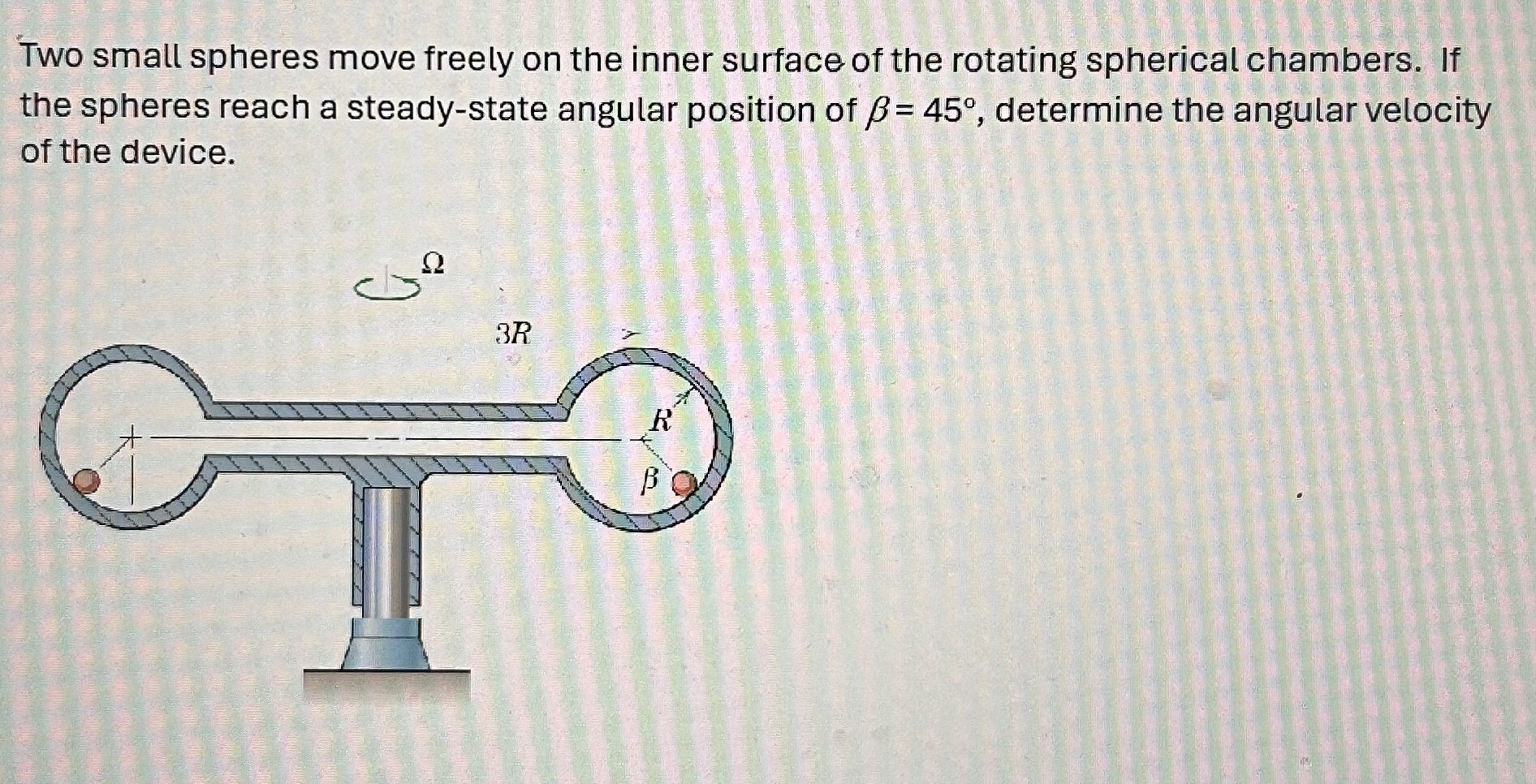 Solved Two small spheres move freely on the inner surface of | Chegg.com